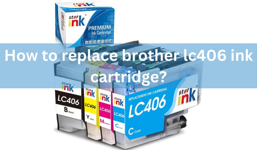 How to replace brother lc406 ink cartridge?